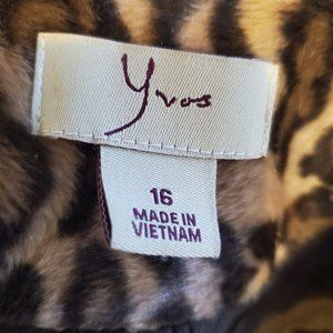 Yvos | Jackets & Coats | Faux Fur Leopard Coat | Poshmark